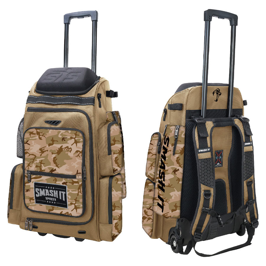 2025 Smash Ops Lil’ Guerrilla Hybrid Roller/Bat Pack Bag - Desert Camo ...
