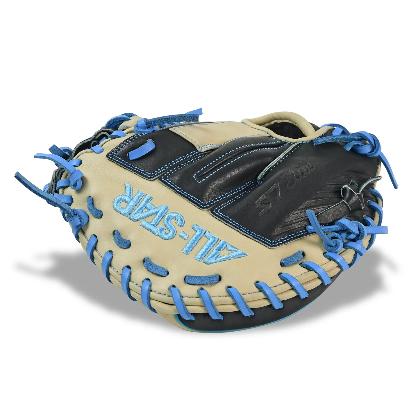All-Star S7-Elite Pro Travel Fit Catchers Mitt/Glove - Black/Tan/Sky B ...