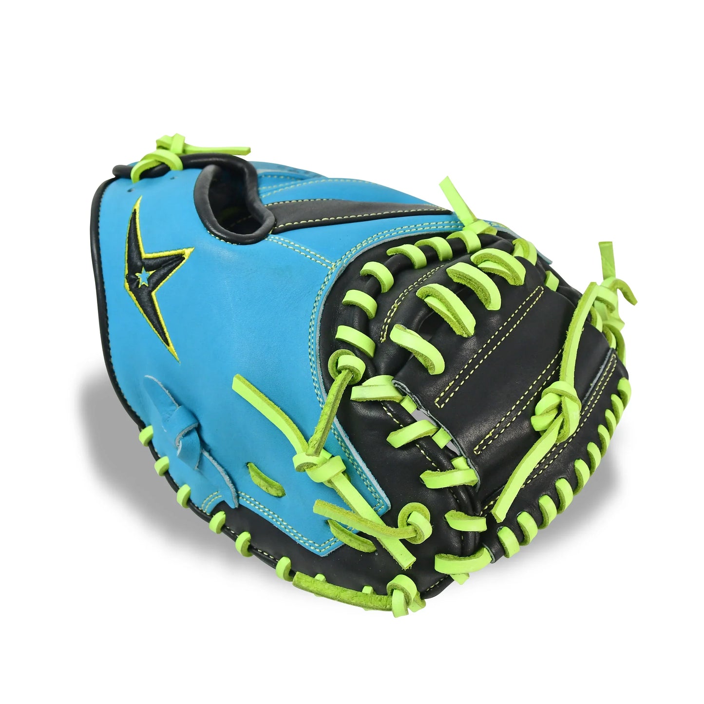 All-Star S7-Elite Pro Travel Fit Catchers Mitt/Glove - Sky Blue/Black ...